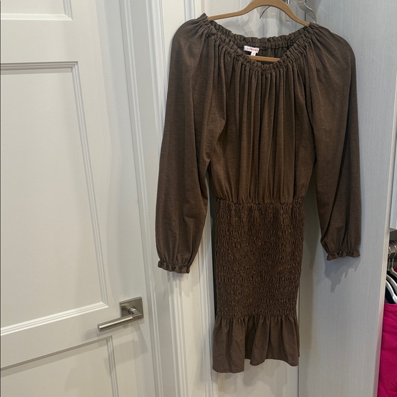 Sundry | Dresses | Sundry Chocolate Smocked Dress | Poshmark